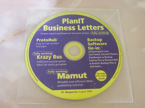 PC Magazine CD-ROM - August 2000 - Mamut & PlanIT Business Letters ...