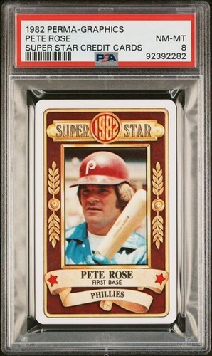 1982 Perma-Graphics Super Star Pete Rose PSA 8 | eBay