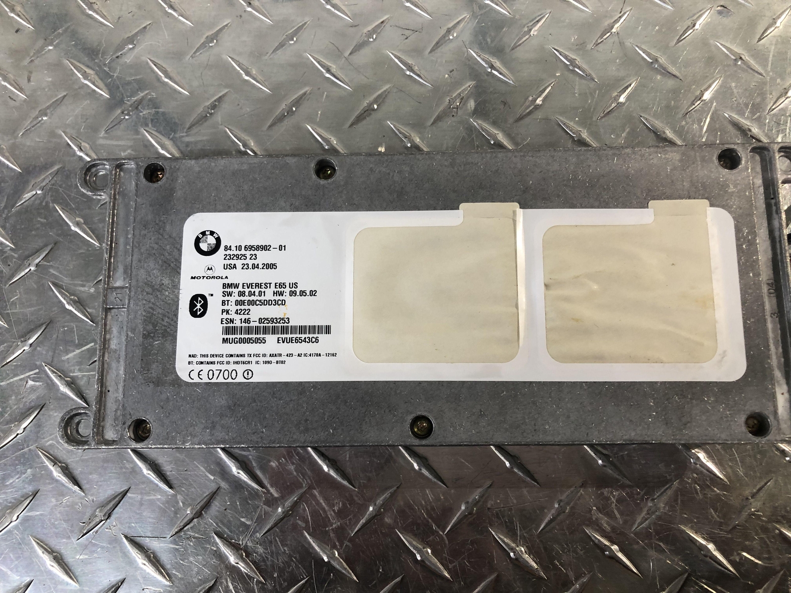 6958902 BMW OEM E65 E66 745 750 760 MOTOROLA BLUETOOTH COMMUNICATION ...