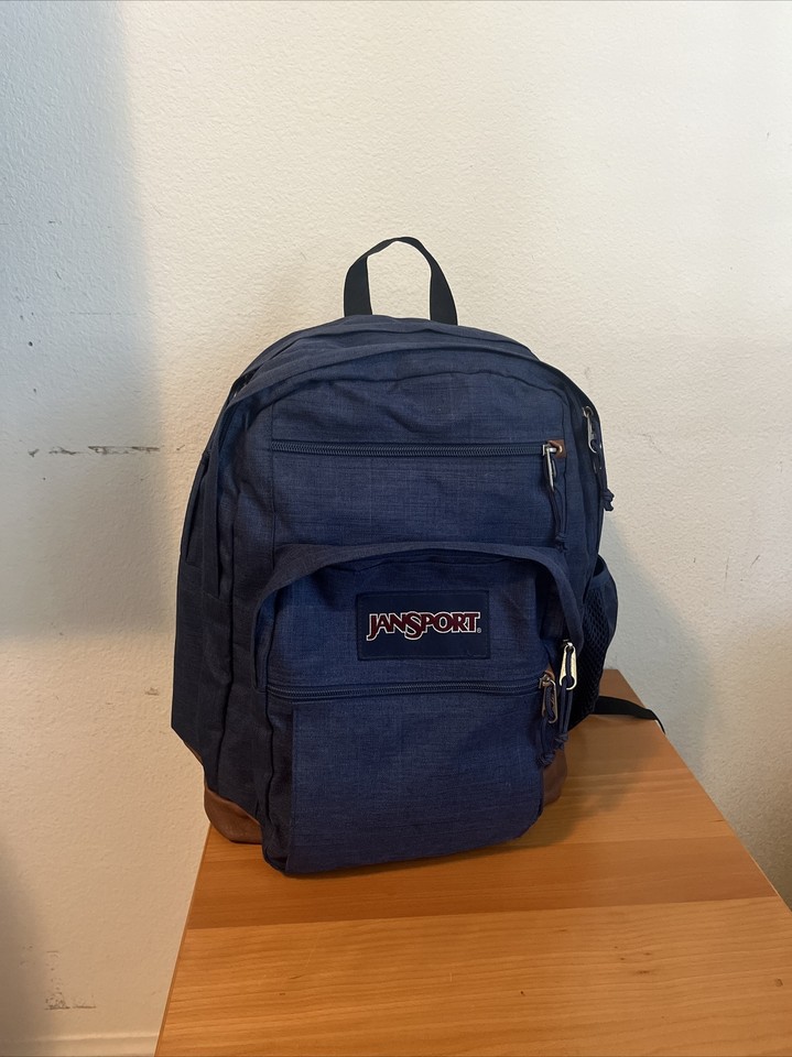 JanSport Navy Blue Backpack 888656418352| eBay