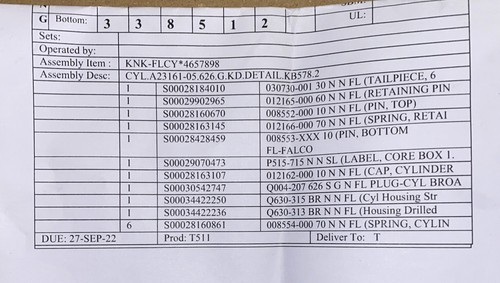 FALCON T511PD DAN "G” KEYWAY GRADE 1 ENTRY LOCKSET NEW | eBay