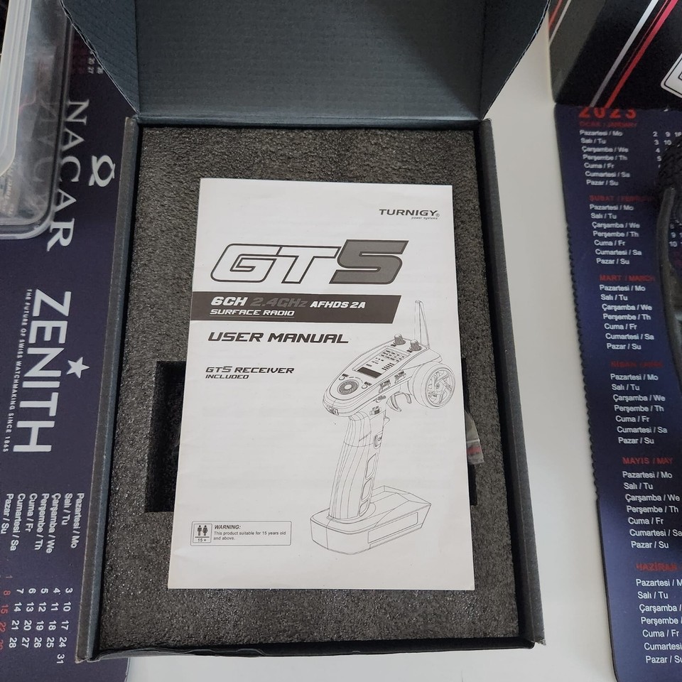 Turnigy GT5 Remote Controller w/Receiver & Aluminium modified Steering ...