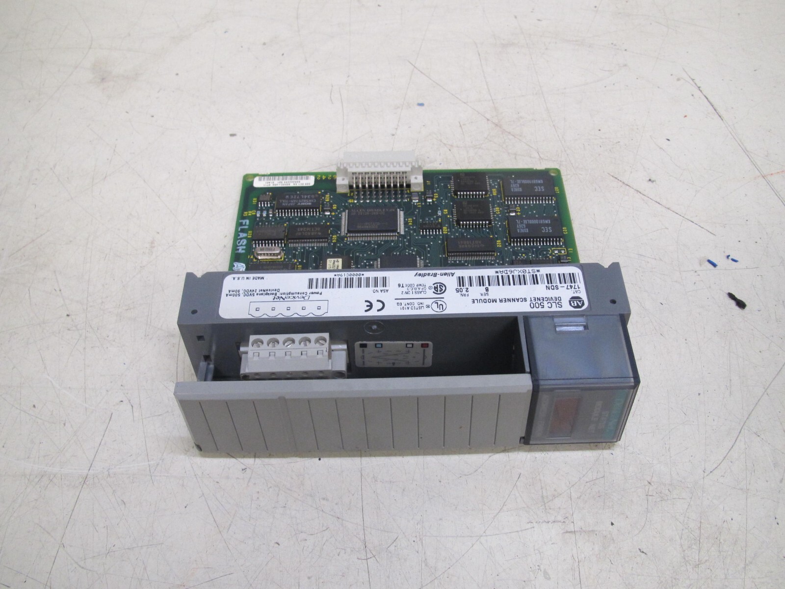 AB Allen Bradley SLC 500 DeviceNet Scanner PLC Module 1747-SDN Ser. B ...
