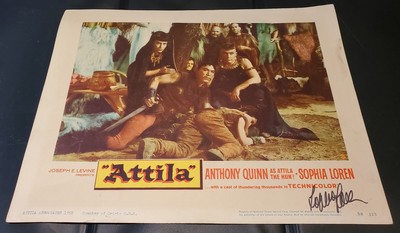 SOPHIA LOREN - Lobby Card, "ATTILA" - SIGNED | eBay