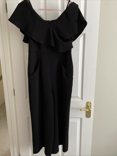 Black Wide Leg Jump Suit | eBay UK
