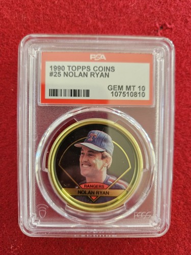 1990 Topps Coins #25 Nolan Ryan Graded PSA 10 Mint RARE | eBay