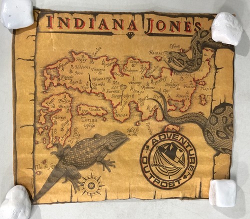 Disney Parks Indiana Jones Adventure Outpost Treasure Map 13 x 15 ...