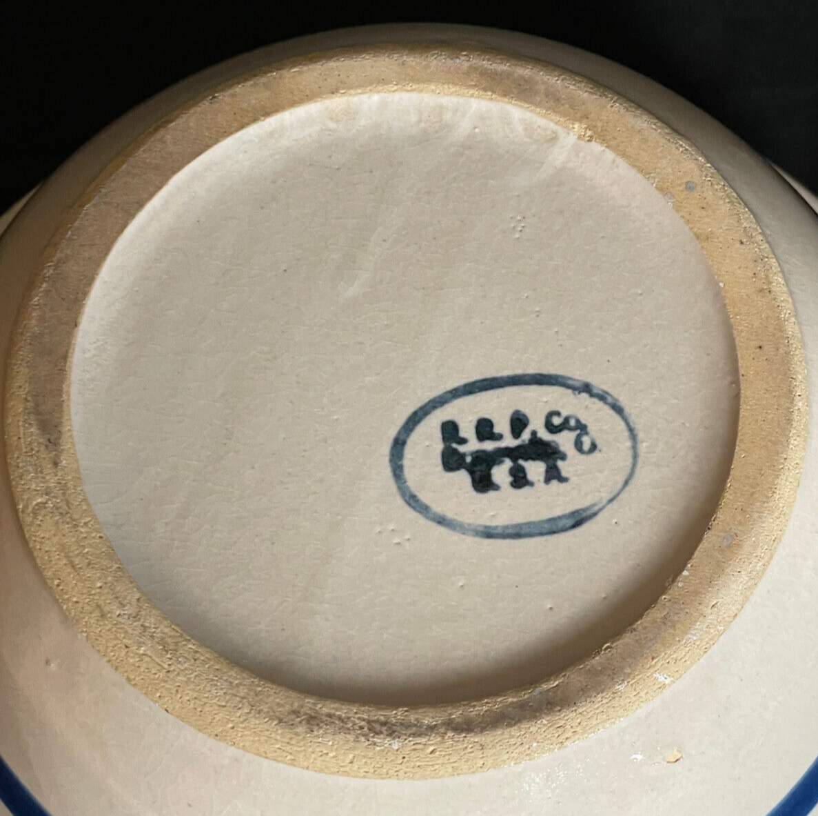 Vintage Robinson Ransbottom Pottery Stoneware Mixing Bowl RRP Ohio USA ...