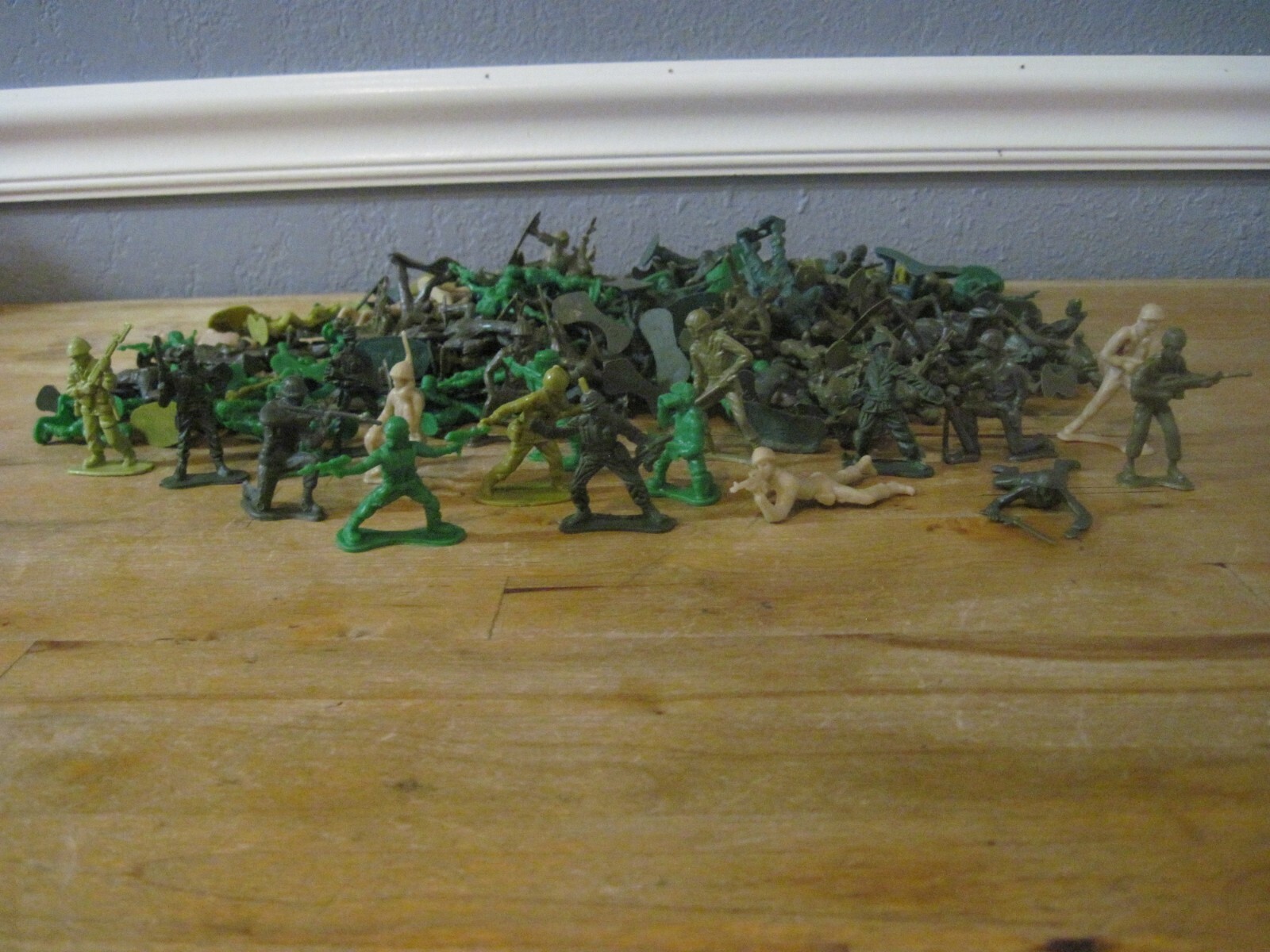 Vntg Plastic Army Set 2" Soldiers Tank Helicopter Accessories 190 Piece ...