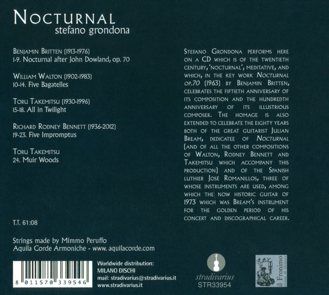 STEFANO GRONDONA NOCTURNAL NEW CD 8011570339546| eBay