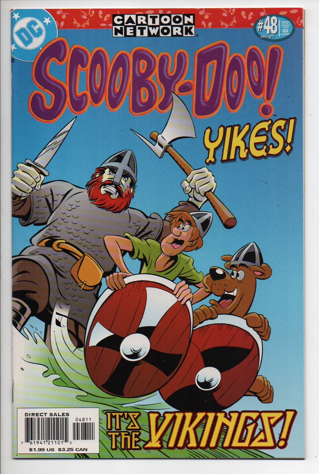 Cartoon Network Scooby Doo 48 DC Comic Book 2001 Yikes It’s The Vikings ...