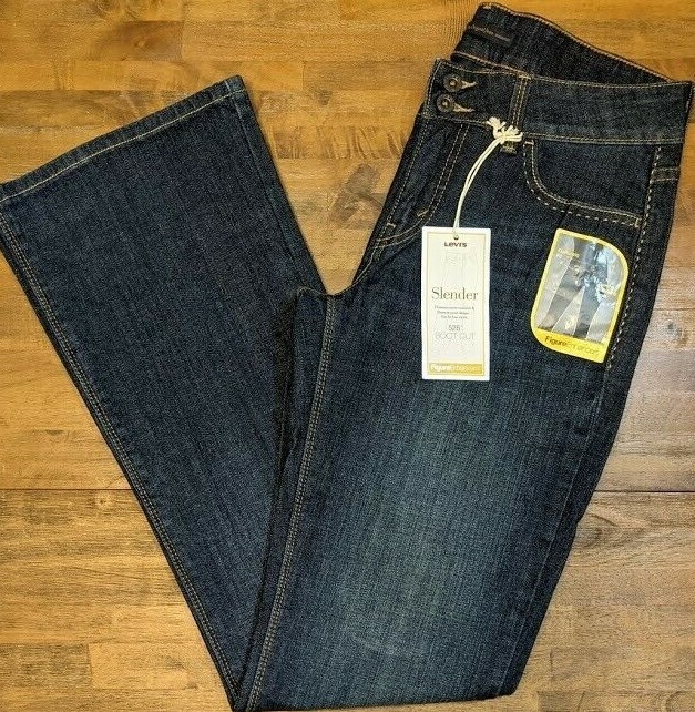 LEVI'S 526 Slender Boot Cut JEANS - Women's 4 Medium (Dark Wash) NWT ...