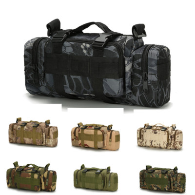 Tactical Molle Waist Bag Bum Pack 3P Military Army Shoulder Outdoor ...