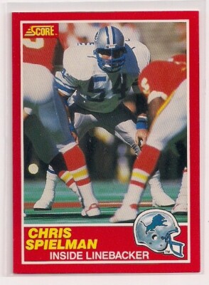 1989 CHRIS SPIELMAN SCORE #167 ROOKIE RC OHIO STATE BUCKEYES DETROIT ...