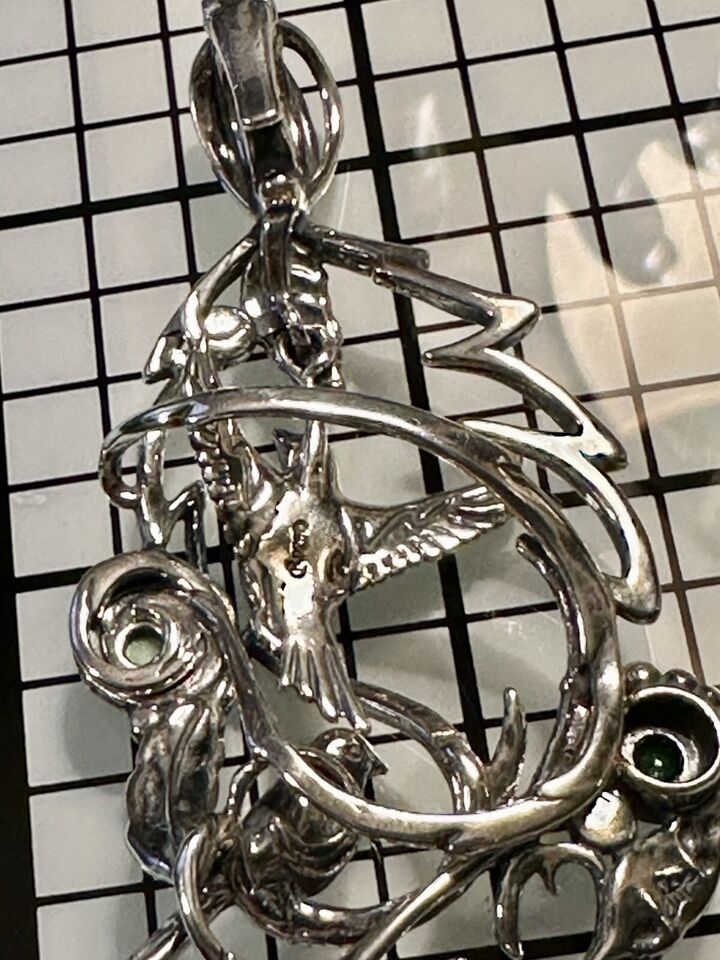 NIB Enhancer Pendant, Spring Birds Gemstones, C Pollack American West ...