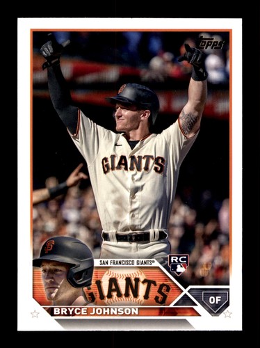 2023 Topps #571 Bryce Johnson RC San Francisco Giants | eBay