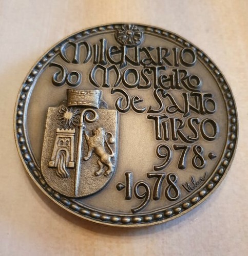PORTUGAL PORTUGUESE RELIGIOUS SANTO TIRSO MONASTERY MEDAL by VILAR LION ...