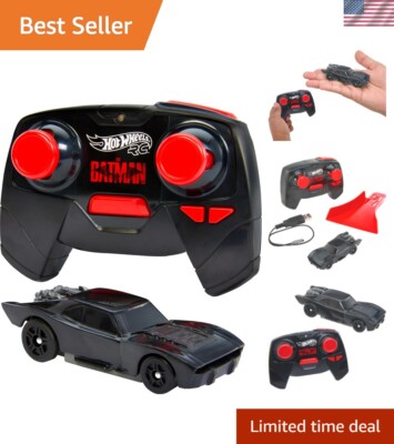 RC Batmobile 1:64 Scale Remote Control Car - Turbo Boost & USB ...