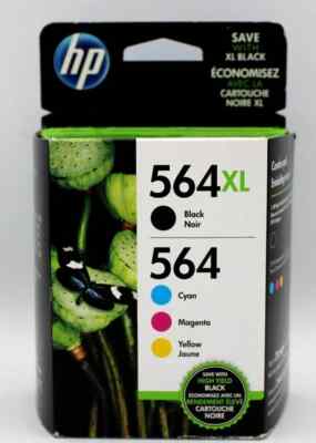 HP 564Xl Black & 564 Color Ink Cartridges Dated aug 2026 889894153593| eBay