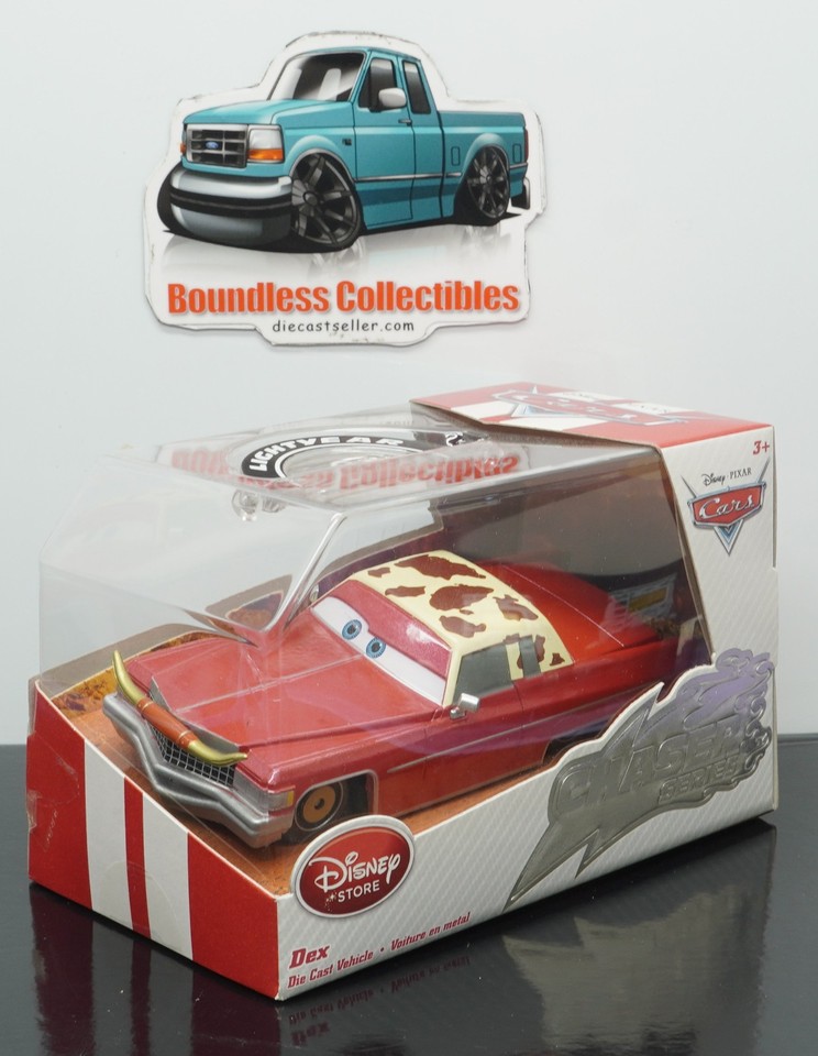 DISNEY STORE PIXAR CARS CHASER MATER DEX FRANCESCO BERNOULLI TUBBS JEFF ...