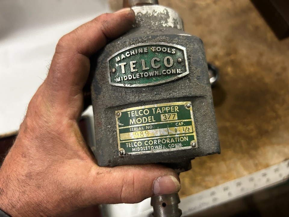 MACHINIST OfCe LATHE MILL Machinist Telco No 377 Tapping Head with R8 ...