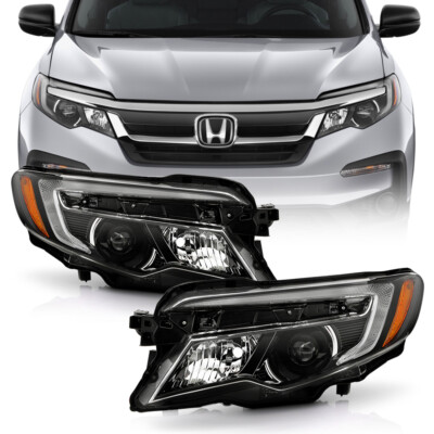 Factory Style Halogen Headlights For 2016 2017 2018 Honda Pilot Pair ...