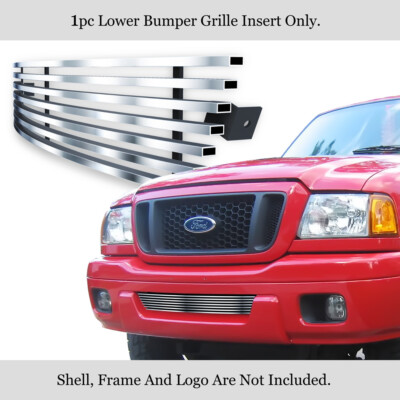 Fits 2004-2005 Ford Ranger Lower Bumper Stainless Silver Billet Grille ...