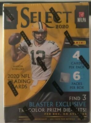 2020 Panini Select NFL Football Blaster Box Tri-Color Prizms Factory ...