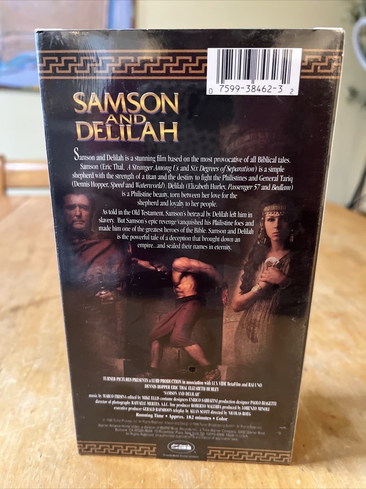 Samson and Delilah VHS 1997 2 Tapes NEW & SEALED Dennis Hopper ...