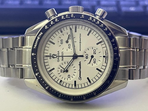 OMEGA x Swatch MoonsWatch Speedmaster Cronograf Quarz Cassa Acciao Mod ...