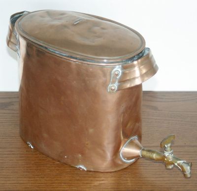 Antique LANDERS FRARY & CLARK Copper Pot Water Tank with Spout. Unusual ...