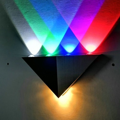 Modern Triangle LED Wall Light Up Down Lamp Indoor Home Sconce Lighting ...