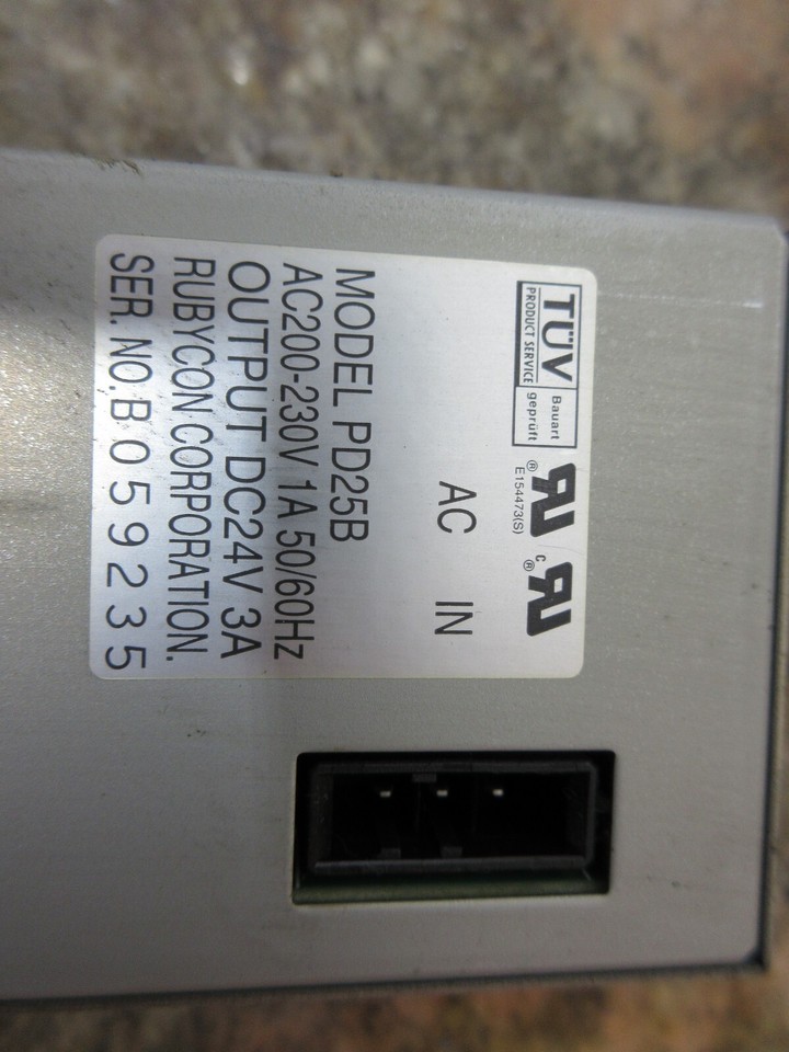 RUBYCON TUV PD25B POWER SUPPLY MAZAK QTN-250 CNC LATHE WARRANTY | eBay