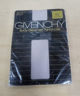 Vintage 80's Givenchy Body Gleamers Pantyhose Size B Silver Fox | eBay