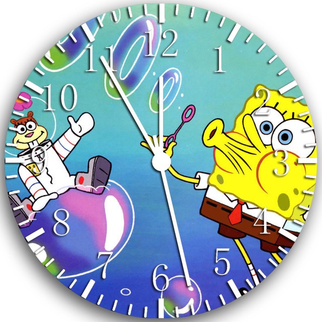 Spongebob Squarepants Frameless Borderless Wall Clock Gifts or Decor ...