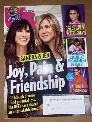 US Weekly Magazine - August 5, 2019 - Sandra & Jen - Joy, Pain ...