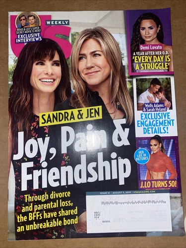 US Weekly Magazine - August 5, 2019 - Sandra & Jen - Joy, Pain ...