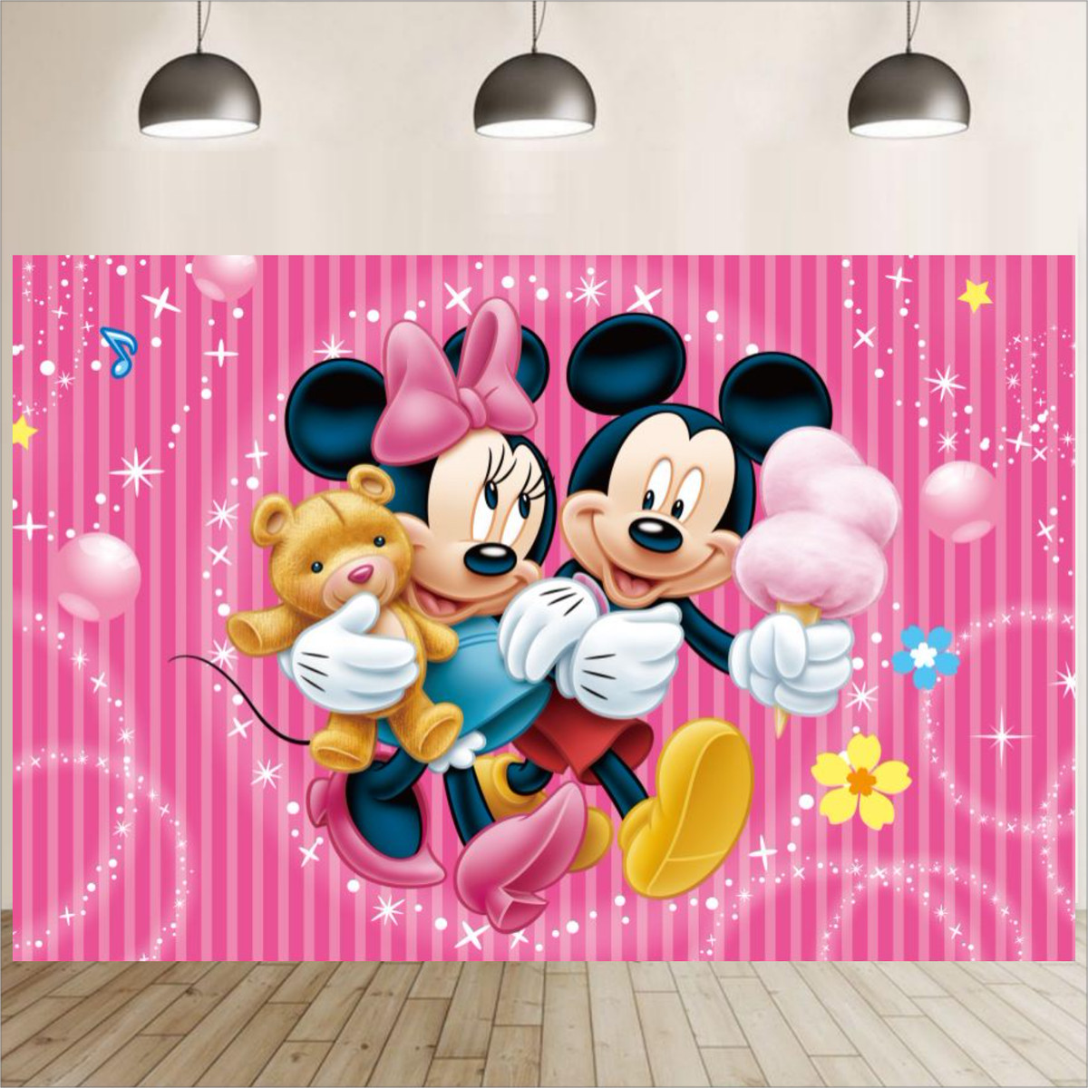 Minnie Mouse Theme Wallpaper Minnie Mouse In Pink Theme Wallpaper