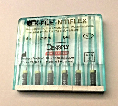 Dentsply K-File Nitiflex 040 Flexible Endo Root Canal Hand Files (10 ...
