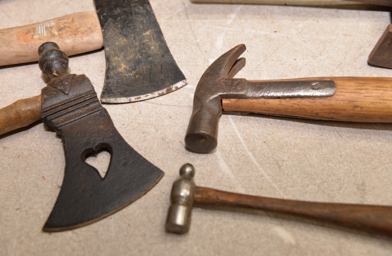 17 axes hatchets hammer collectible vintage mechanics machinist tool ...