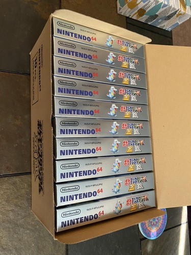 Pokemon Stadium 2 Japanese N64 FACTORY SEALED 10 CASE MINT Gold Silver ...