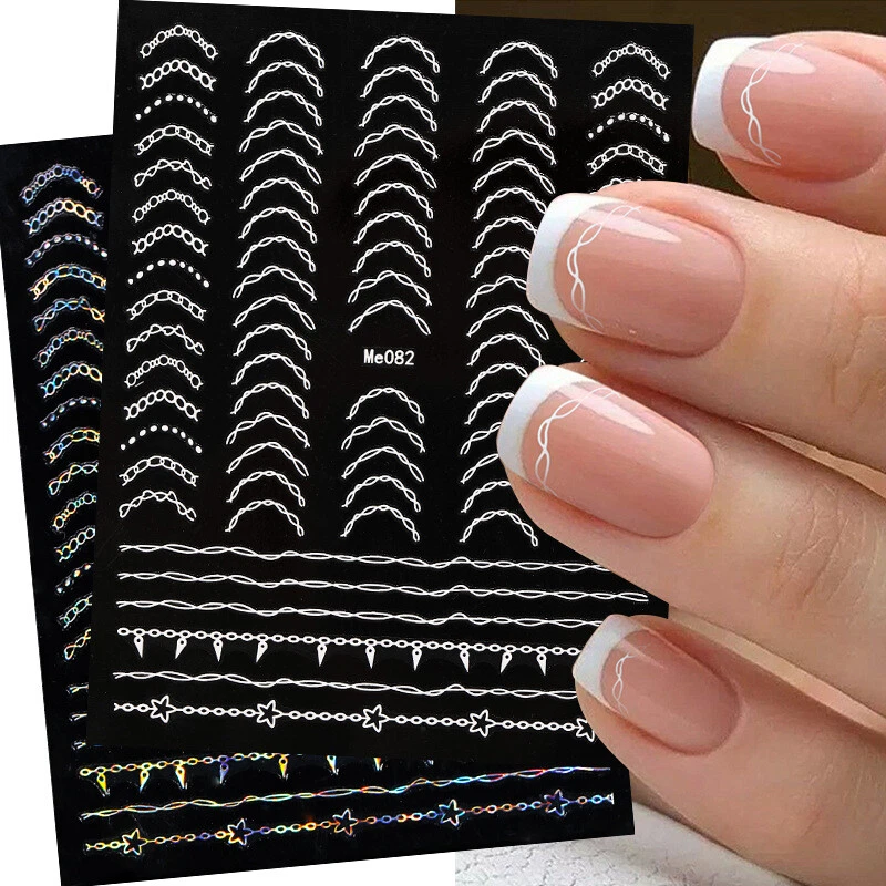 French Tip Nail Designs Lines