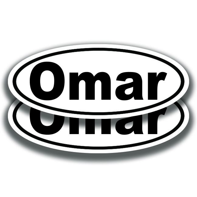 OMAR NAME DECALs 2 Stickers Bogo Car Truck Bumper Window | eBay.de