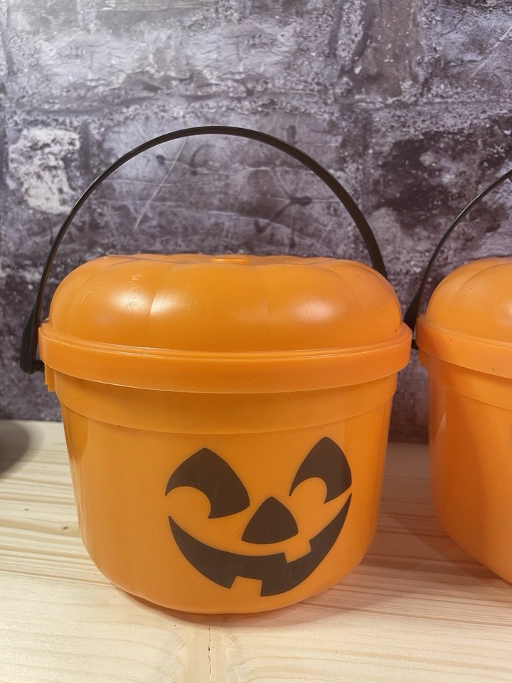 McDonald's 1986 Vintage Halloween Buckets Boo Bucket Set of 3 with Lids ...