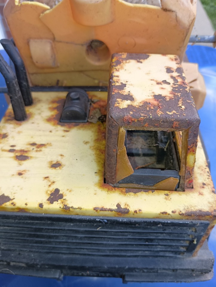 Vintage Tonka Turbo Cement Mixer Truck XMB-975 Pressed Steel Parts ...