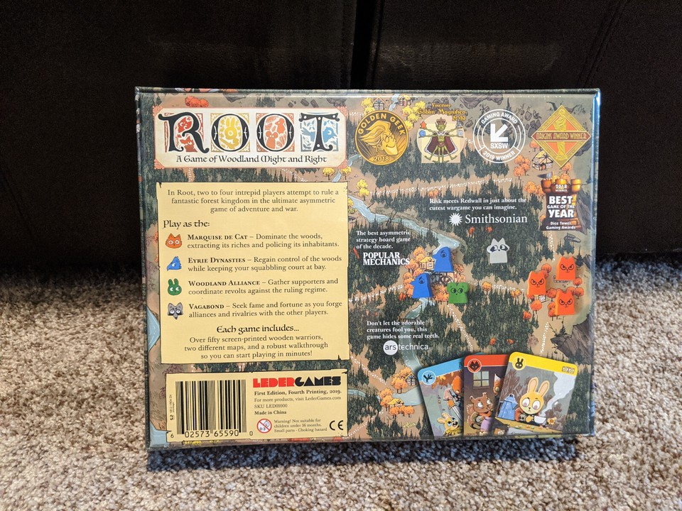 Leder Games Root board game base, new sealed 602573655900| eBay