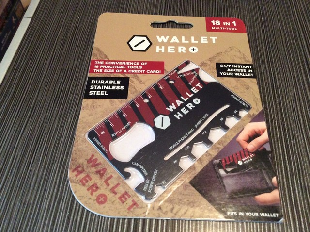 Wallet HERO Card Bottle Opener Screwdriver Spanner Ruler Multi Tool ...