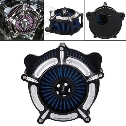 Blue Air Cleaner Intake Filter Kit For Harley Road King Street Glide ...