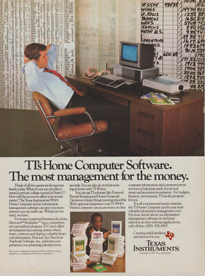 1983 Texas Instruments Home Computer - Comedian Bill Cosby - Print Ad ...