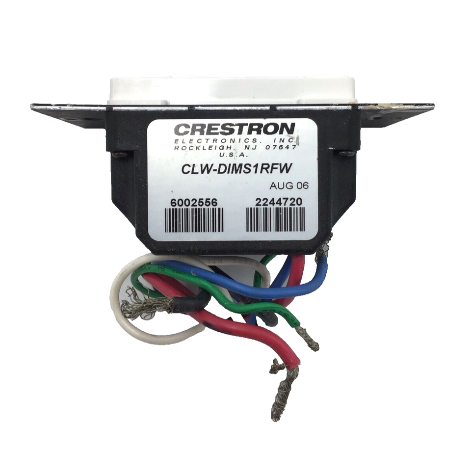 Crestron CLW-DIMS1RFW-S infiNET Wall Box Master Dimmer, 1-button (White ...
